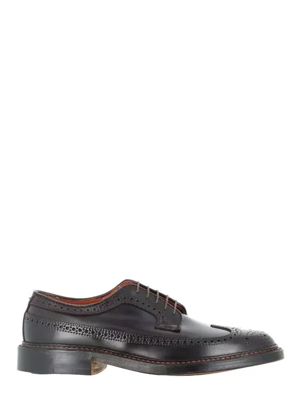 Alden Perforated Wingtip Derby - Brown