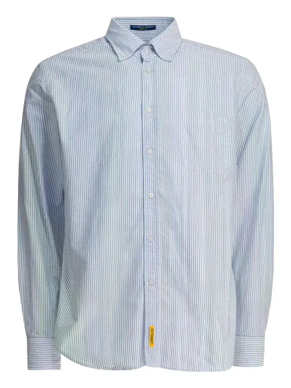 B.D.BAGGIES Striped Pocket Shirt - White