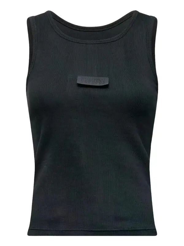 MAISON MARGIELA Plaque Tank Top - Black