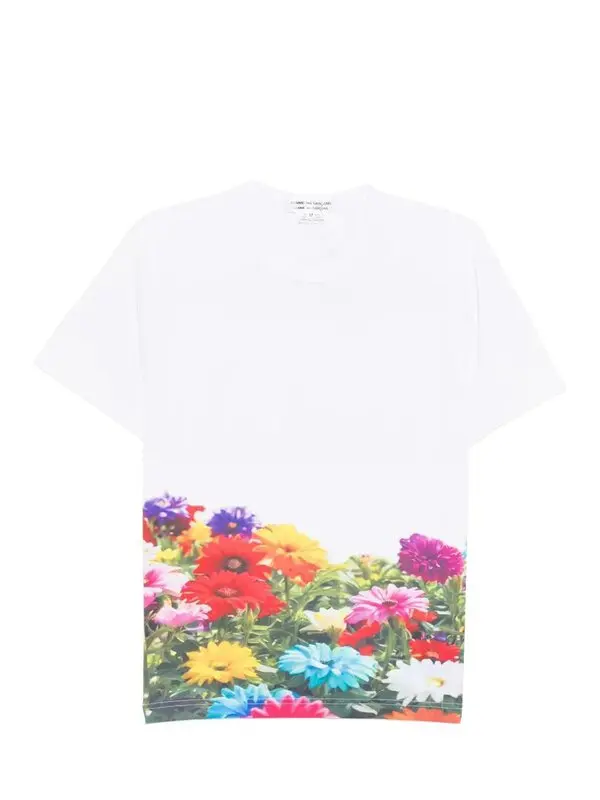 Comme Des Garçons All-over Print T-shirt - White