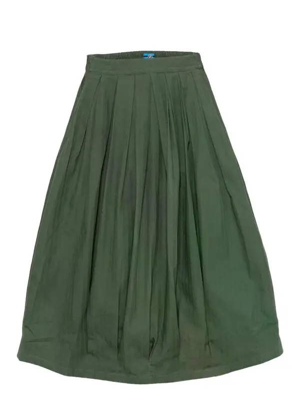 SPORT B. BY AGNÈS B. Pleated Cotton Skirt - Green