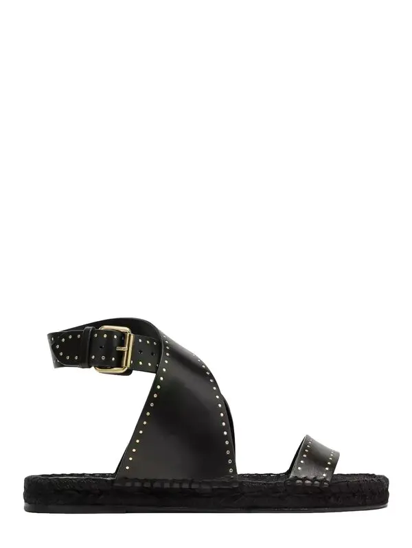 Isabel Marant Studded Cross-strap Sandals - Black