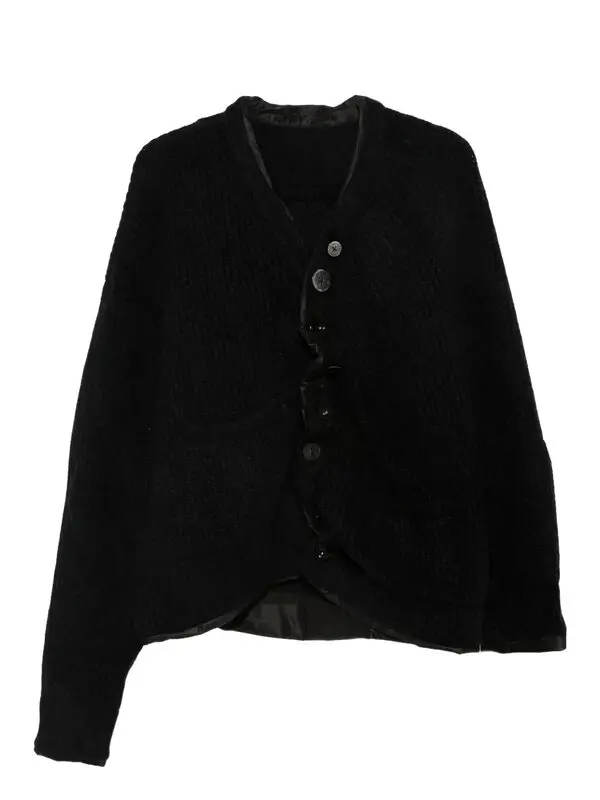 UNDERCOVERISM Asymmetric Cardigan - Black