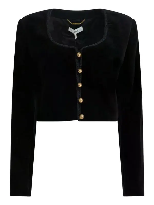 Chloé Buttoned Jacket - Black