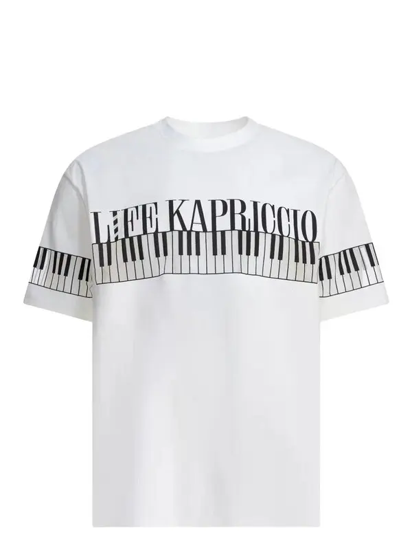 Kapital Piano-print T-shirt - White