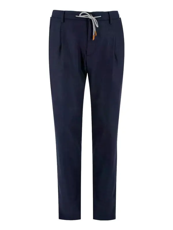 Eleventy Drawstring Jogger Trousers - Blue