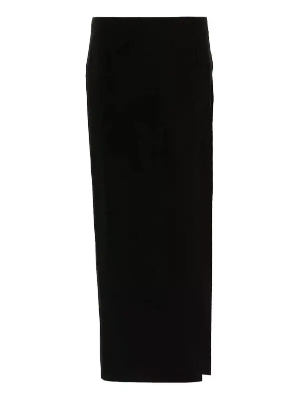 Norma Kamali Marissa Slit-detail Skirt - Black