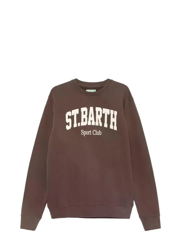 MC2 SAINT BARTH Graphic-print Sweatshirt - Brown
