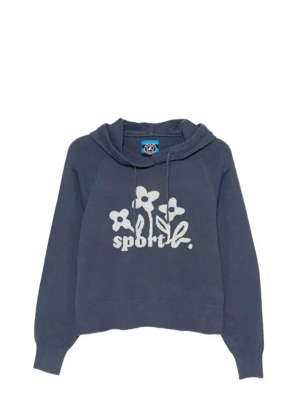 SPORT B. BY AGNÈS B. Knitted Hoodie - Blue