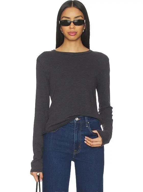 Free People Nova Long Sleeve Tee - Black