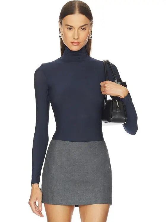 Commando Butter Turtleneck Bodysuit - Navy