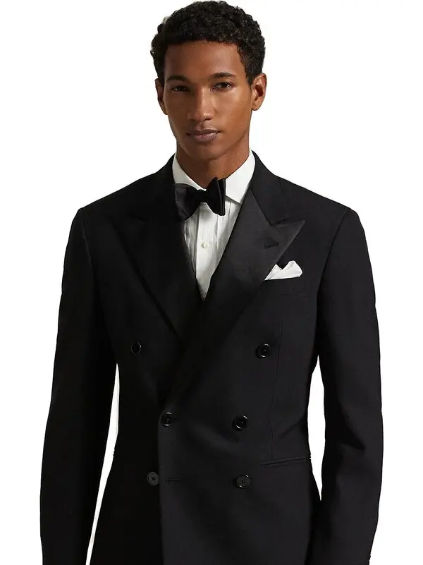 Ralph Lauren Polo Tailored Fit Barathea Tuxedo Jacket - Black