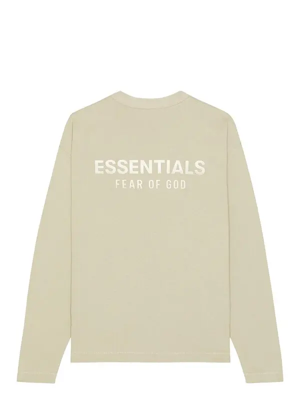 Fear Of God Classic Fit Long Sleeve Tee In Grey - Abbey Stone