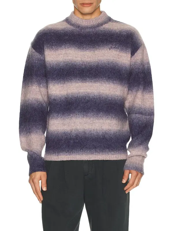 STUDENTS GOLF Cole Knit Mockneck Mohair Sweater - Black