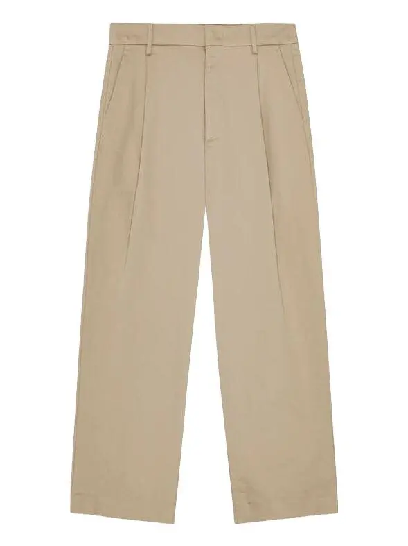 Nn07 Kay 1420 Pleated Tapered Pants - Desert Khaki