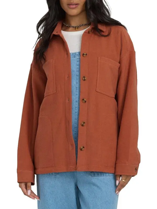 BILLABONG After Time Oversize Shacket - Sedona