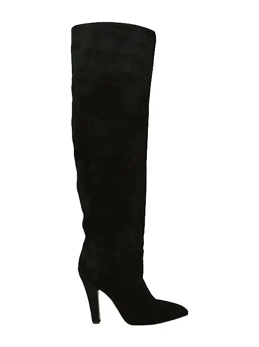 Paris Texas Else 100 Suede Knee-high Boots - Black