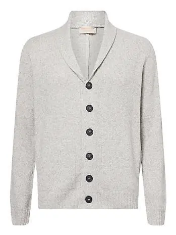John Smedley Shawl-collar Knitted Wool And Cashmere Cardigan - Polar