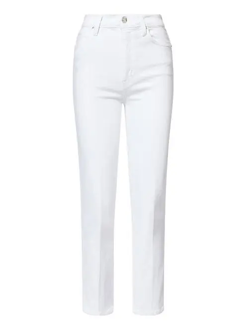 FRAME Le Sleek Straight-leg Stretch-denim Jeans - White