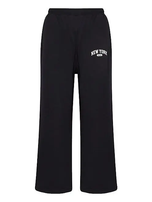 AWAKE NY Arch Logo-print Cotton-jersey Joggers - Black