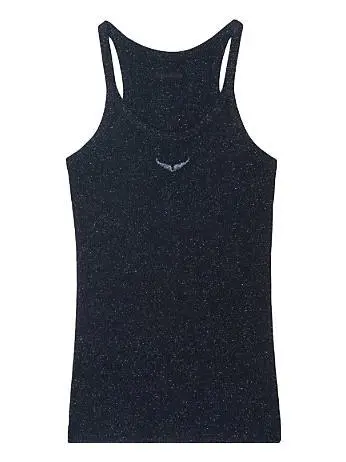 Zadig&Voltaire Alba Wing-embroidered Tank - Black