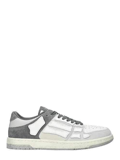 Amiri Skel Distressed Suede Trainers - Grey
