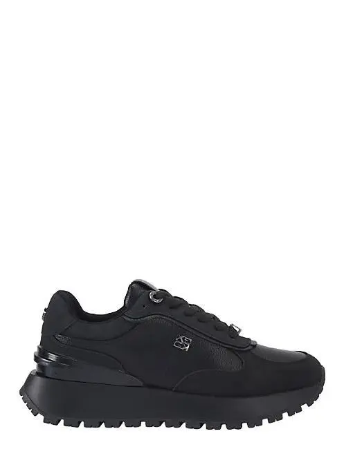 Kurt Geiger Louisa 2 Faux-leather Trainers - Black/comb