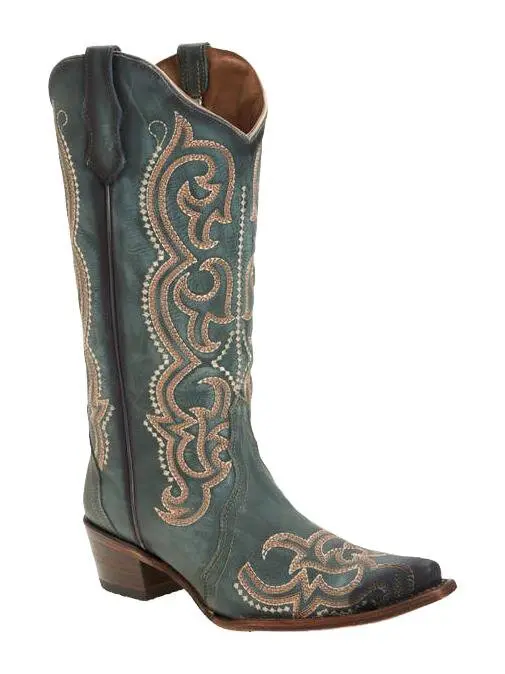 CIRCLE G Knee High Western Boot - Blue Jean