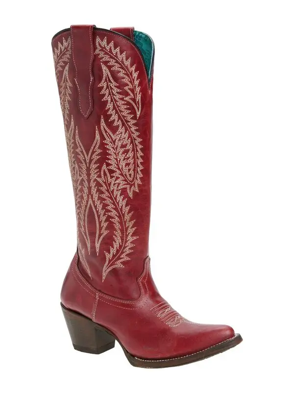 CORRAL Embroidered Western Boot - Red