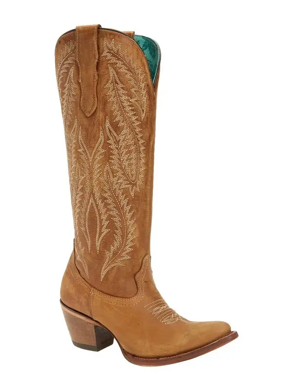 CORRAL Embroidered Western Boot - Golden