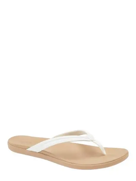 Olukai Ho'ōpio Mālua Flip-flop - Bright White/warm Sand