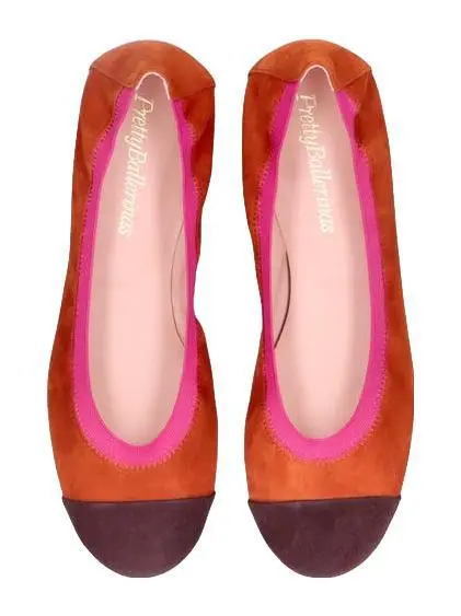 Pretty Ballerinas Round-toe Ballet Flats - Ochre