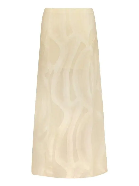 VIX PAULA HERMANNY Avila Maxi Skirt - Ivory Multi