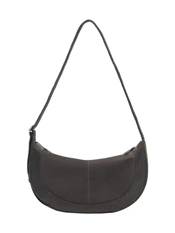 ORYANY Faux Leather Crossbody Bag - Smoky Brown