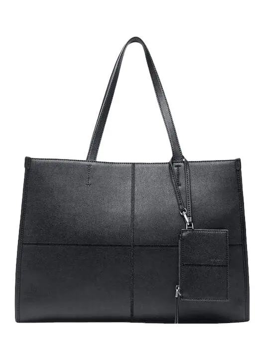 ORYANY Leather Shopper Bag - Black