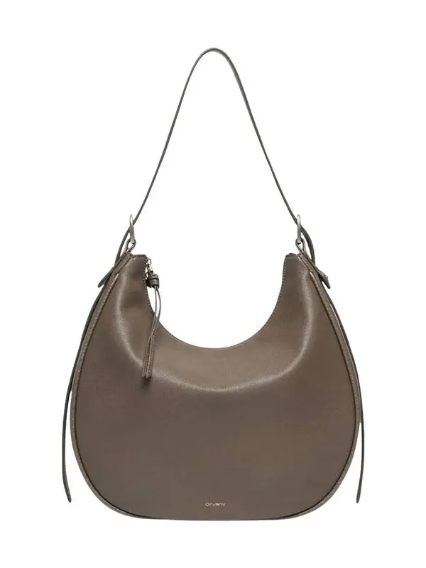 ORYANY Lauren Leather Shoulder Bag - Deep Taupe