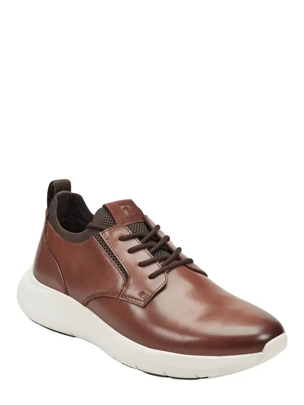 Rockport Jonston Leather Sneaker - Medium Natural
