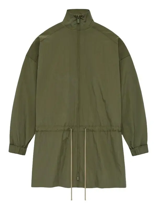 Fear Of God Essentials Ripstop Mockneck Anorak - Military