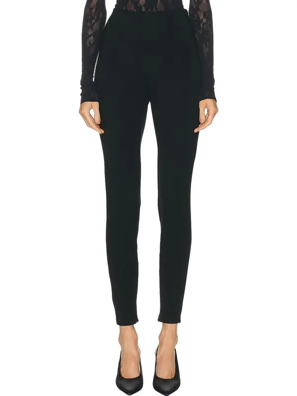 SKIMS The Essential High Waist Stirrup Legging - Obsidian