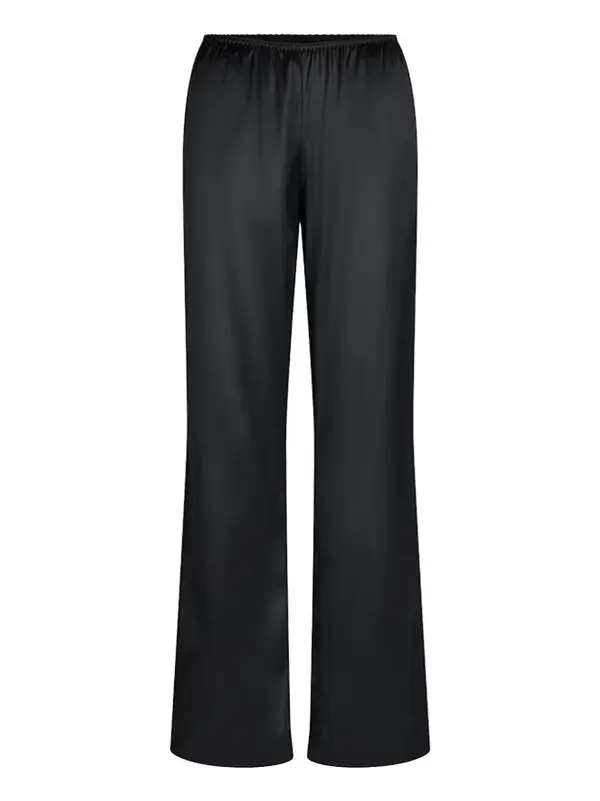 SKIMS Heavy Stretch Satin Wide Leg Pant - Onyx