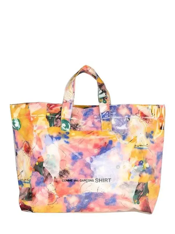 Comme Des Garçons Floral Print Tote Bag - Multicolor