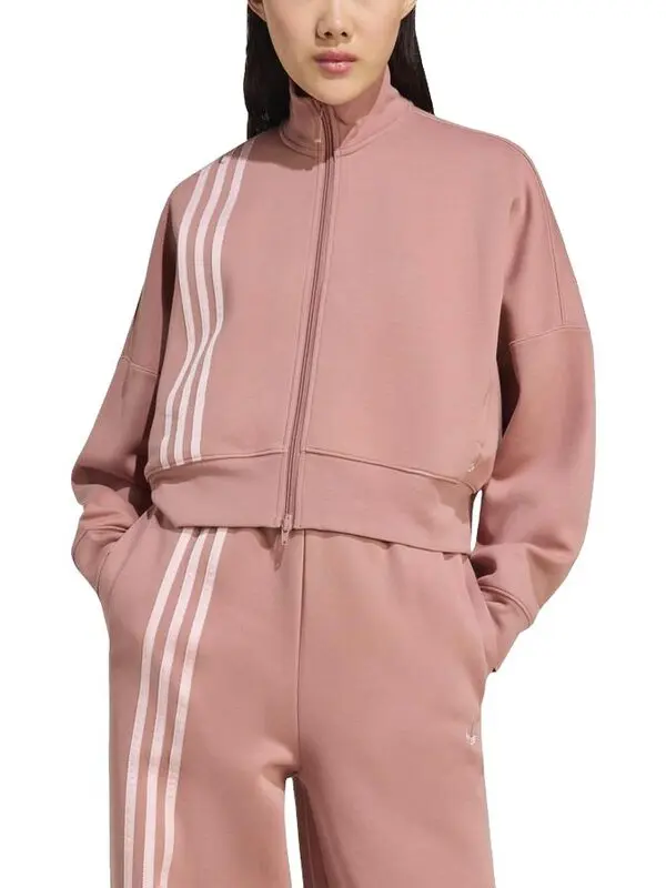 Adidas Originals By Alexander Wang 3-stripes Zip Sweatshirt - Pink