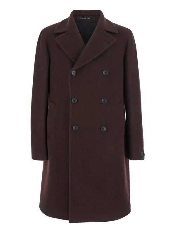 Tagliatore Arden Double-breasted Wool And Cashmere Coat - Red