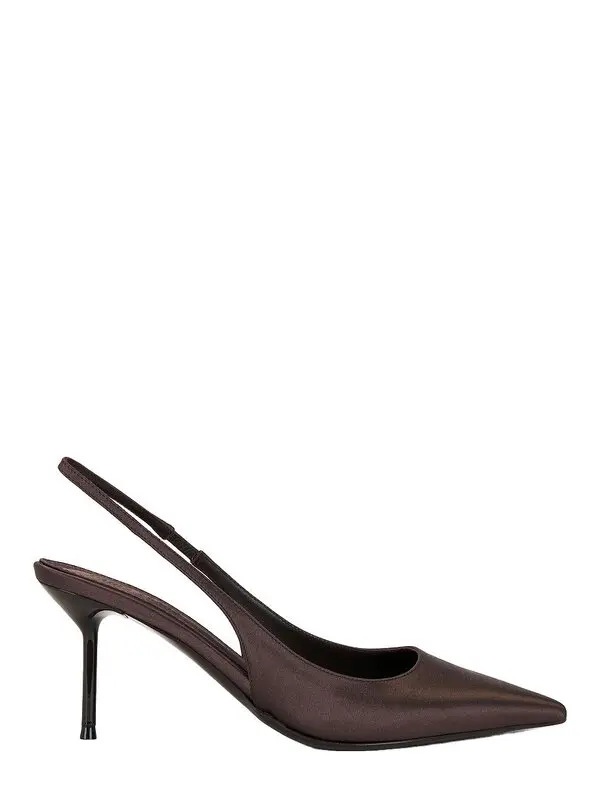 Paris Texas Lidia 70 Slingback Pumps - Ebano