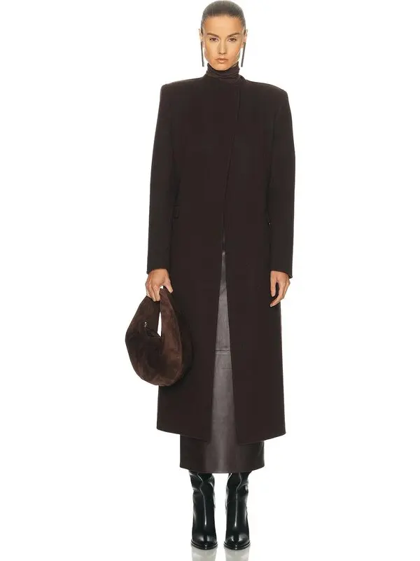 Khaite Jelson Coat - Dark Brown