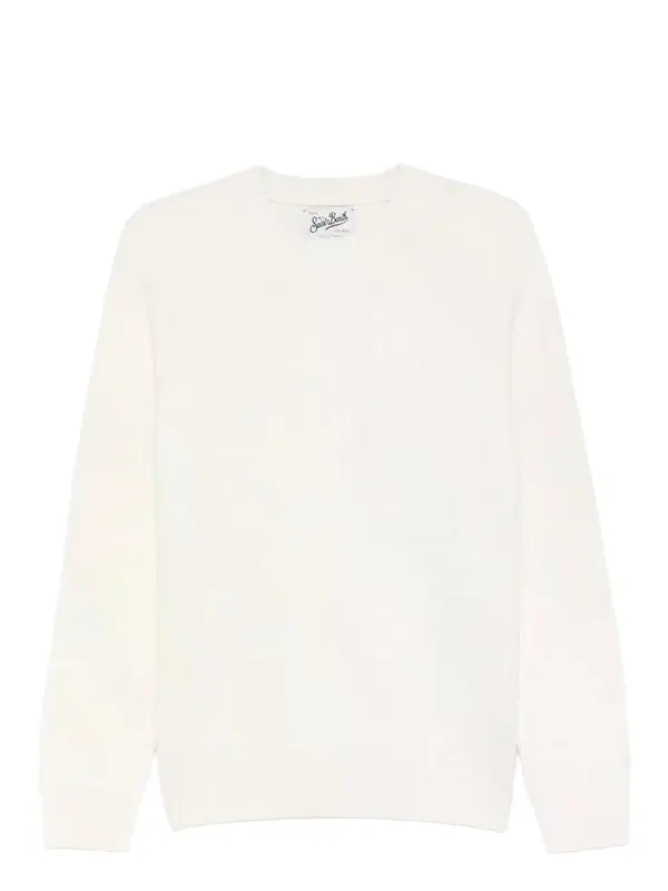 MC2 SAINT BARTH Ribbed Wool Sweater - White