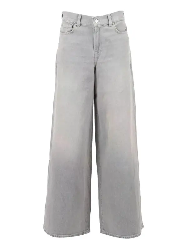 7 For All Mankind Marie Wide Leg Jeans - Grey