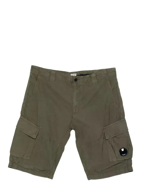 C.P. COMPANY Ottoman Cargo Shorts - Green