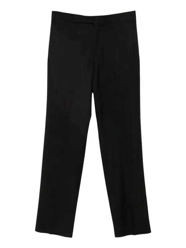 LARDINI Concealed Fastening Trousers - Black