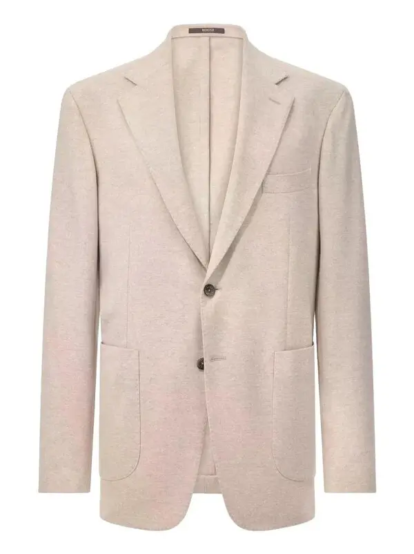 Boggi Milano Single-breasted Patch-pocket Blazer - Neutrals